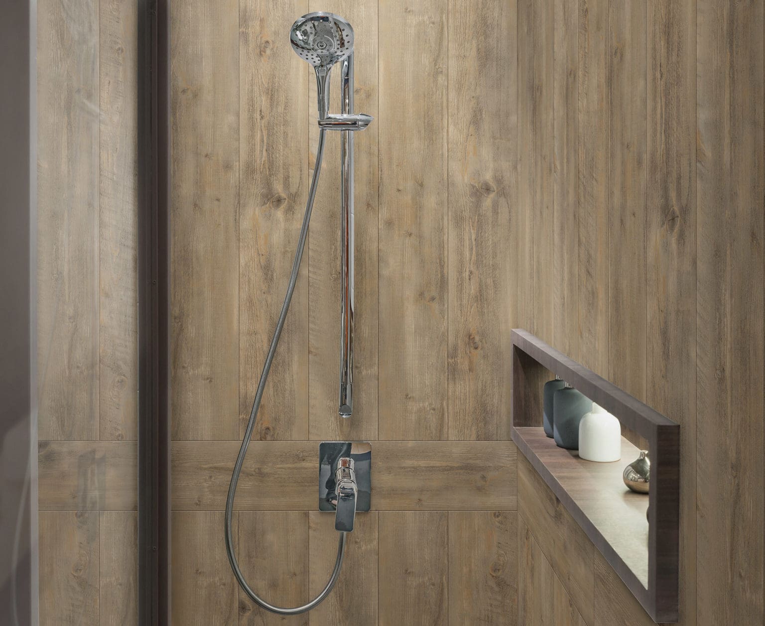 Hammam Wood Effect Wall Panels | Waterproof & Easy Install